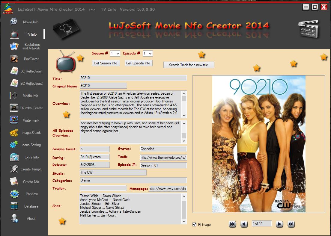 New LuJoSoft Movie Nfo Creator 2014 - Page 9 - LuJoSoft